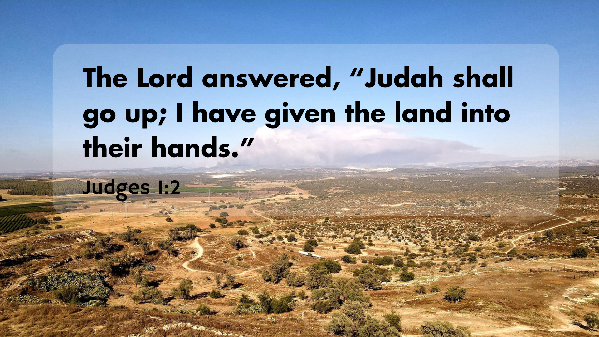 Judges 1:1-2:3 – Judges: Half Hearted Discipleship – Shatin Anglican Church